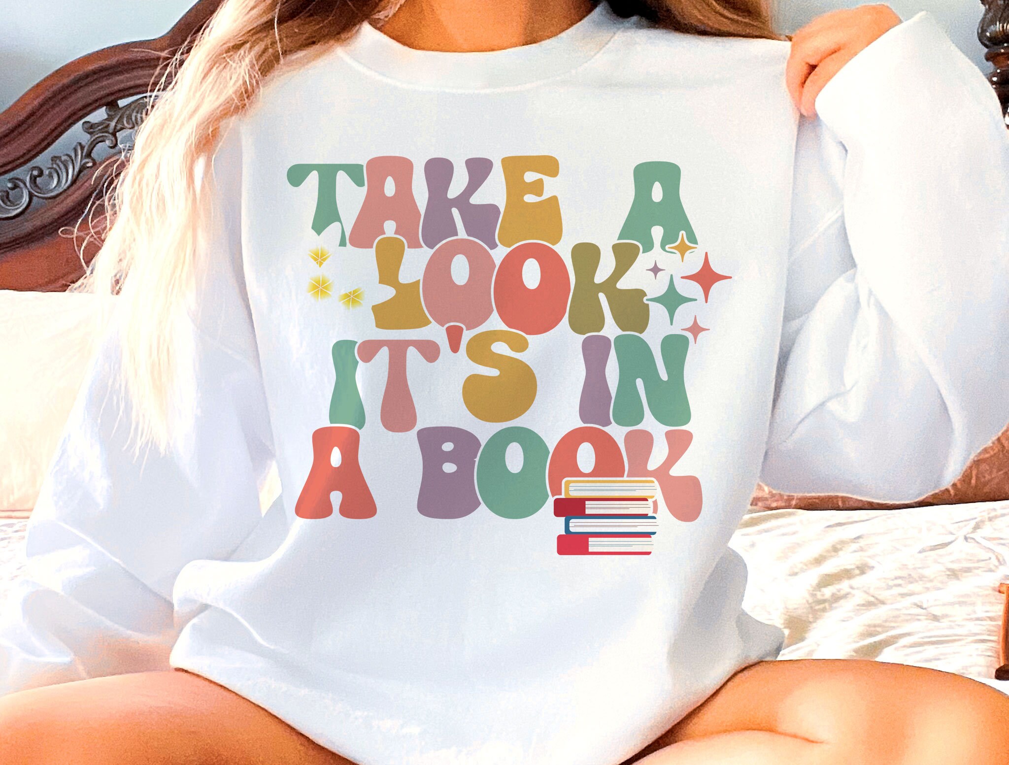 Take A Look It's in A Book PNG, Book Png, Reading Sublimation, Book ...