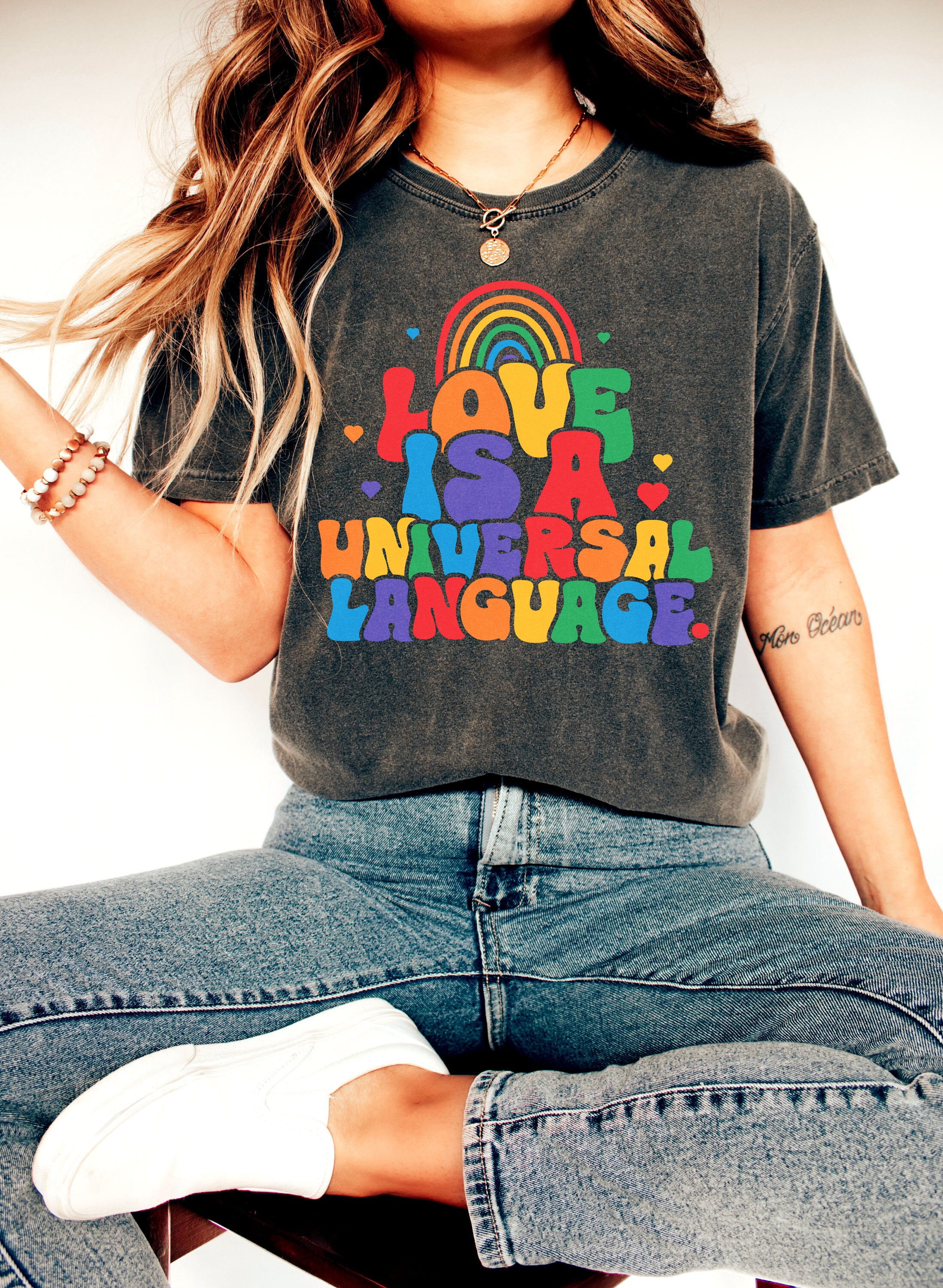 Love is A Universal Language Png, Rainbow Pride Png, Gift for LGBT Png ...
