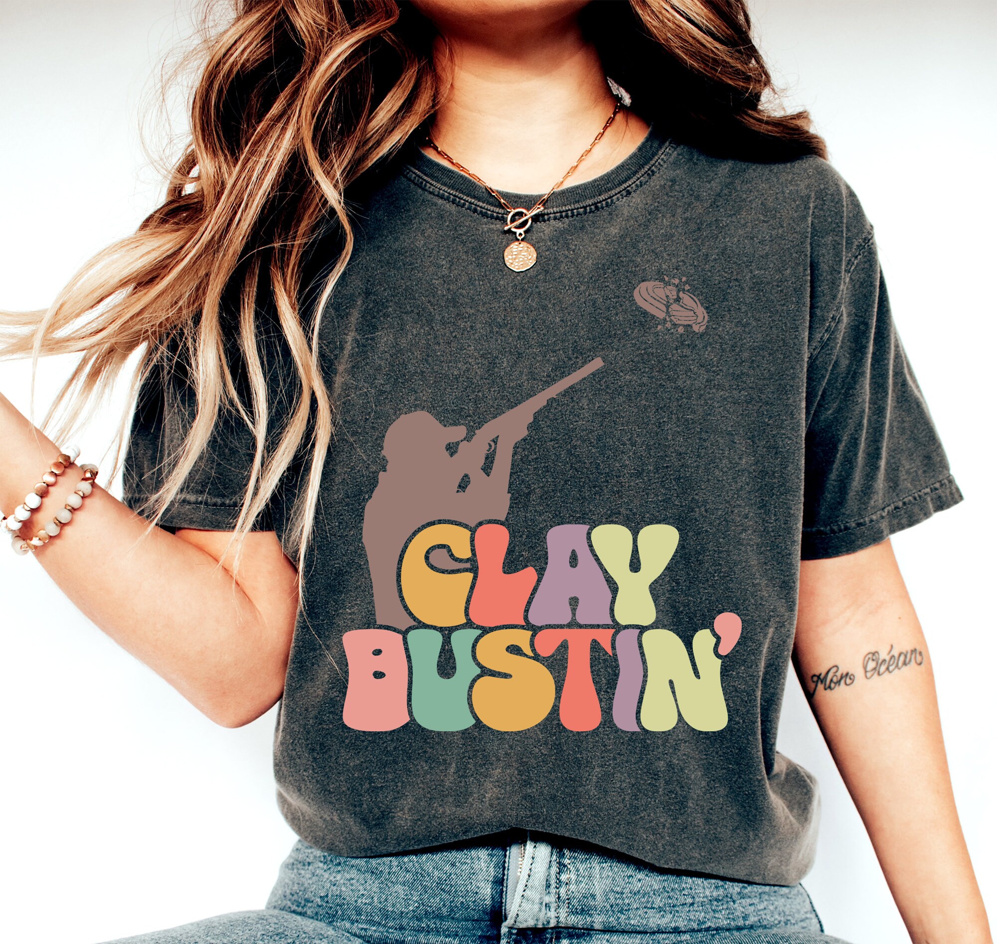 Clay Bustin Png Funny Skeet Shooter Design Shotgun Sport - Etsy