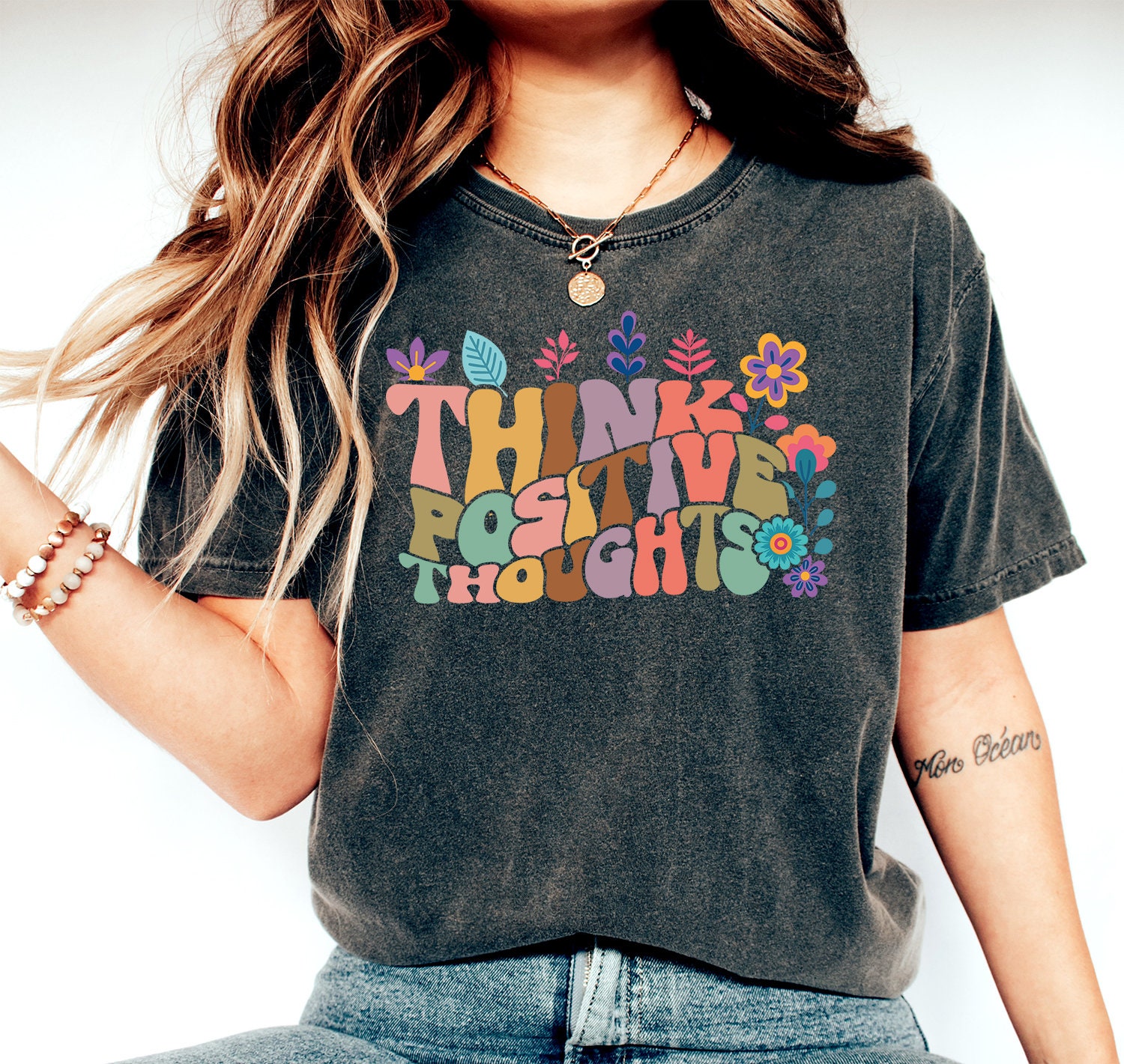 Think Positive Thoughts Png Motivational Png Inspirational - Etsy