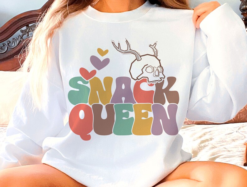 Snack Queen Png, Snack Lover Design, Funny Snack Png, Food Lover Design ...