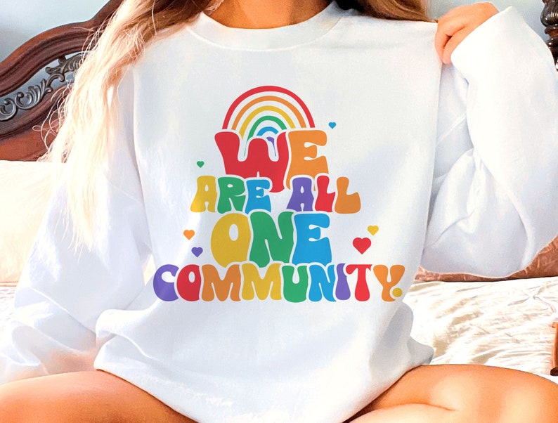 We Are All One Community Png LGBTQ Pride Png Equality - Etsy