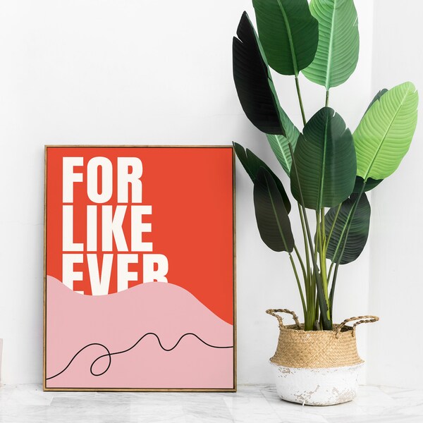 For Like Ever Print - Etsy