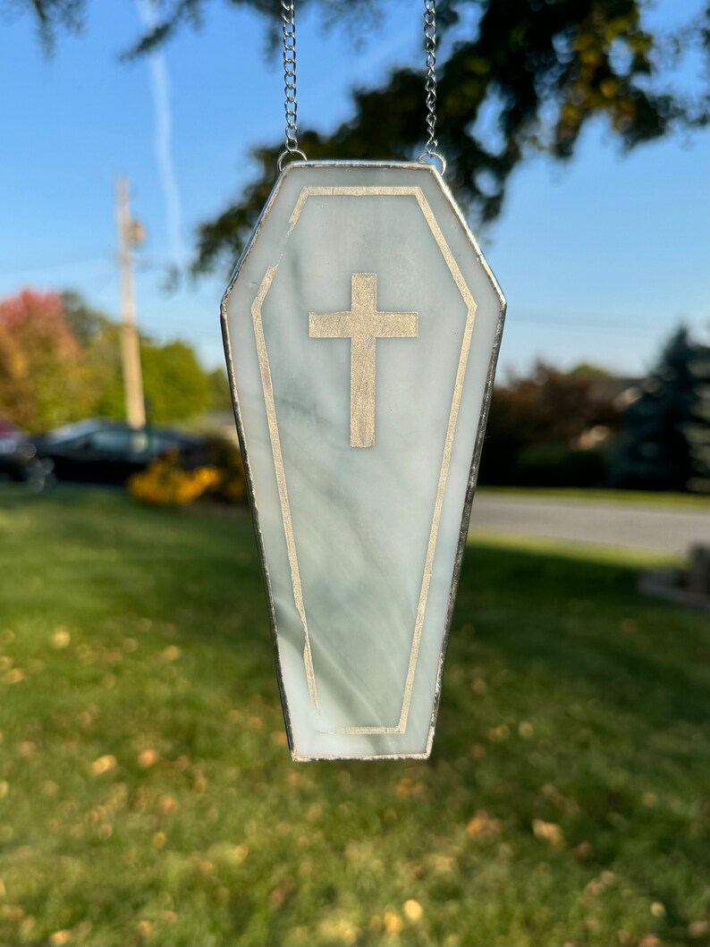 Coffin Stained Glass Suncatchers - Etsy