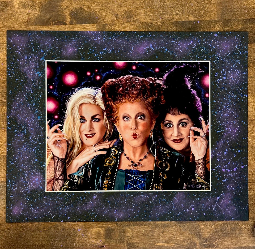 Hocus Pocus Hand Embellished Art Print - Etsy