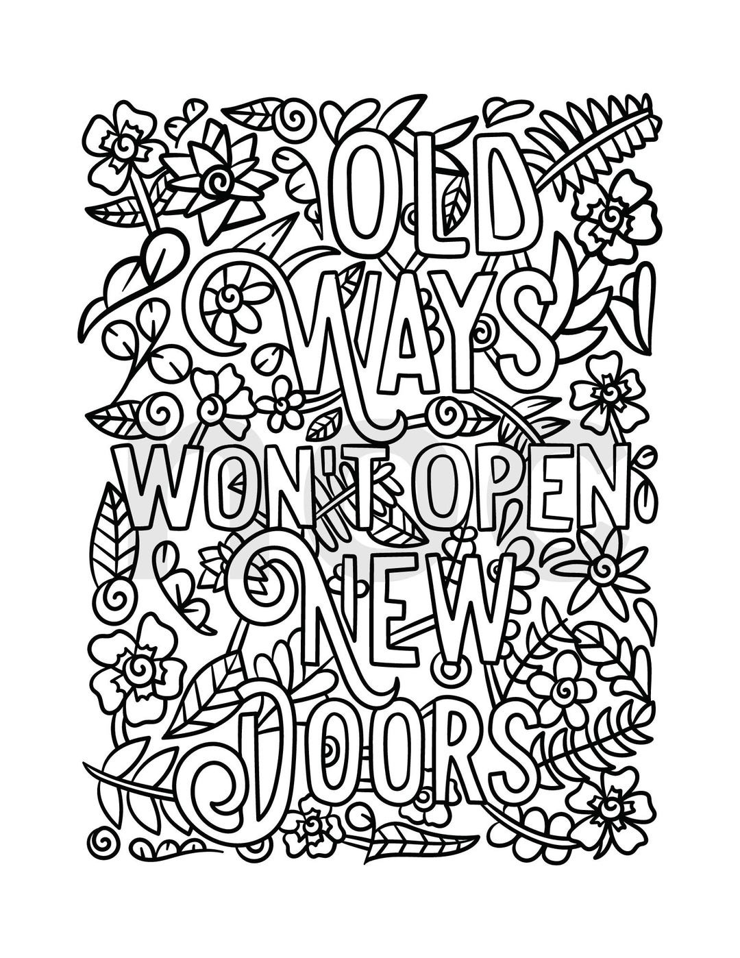 Motivational Coloring Sheets: 15 Pages With Positive and Motivational ...