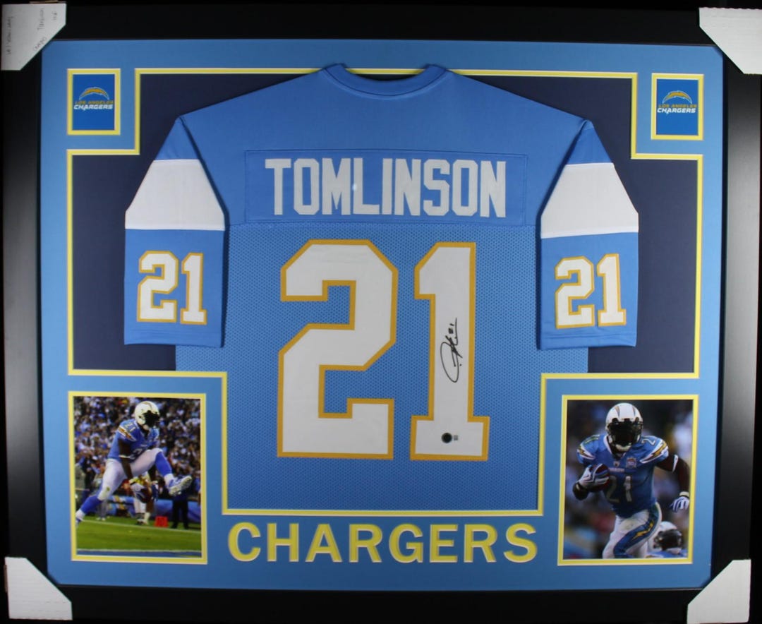 Ladainian Tomlinson (los Angeles Chargers Powder Blue Skyline) Signed ...