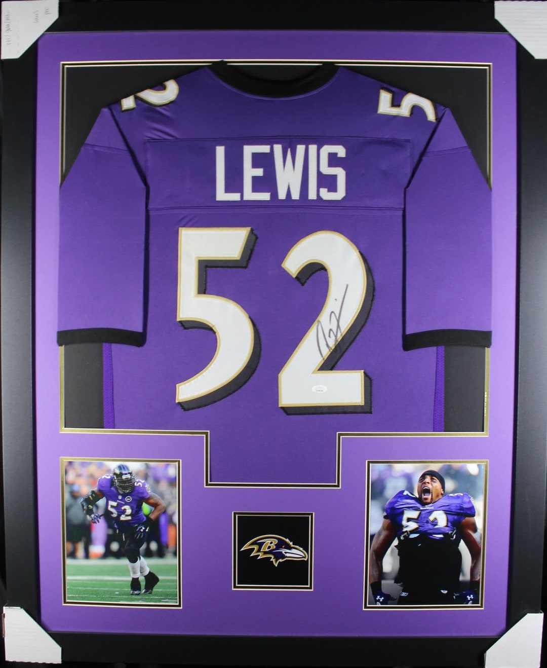 Ray Lewis (baltimore Ravens Black Tower) Signed Autographed Framed ...