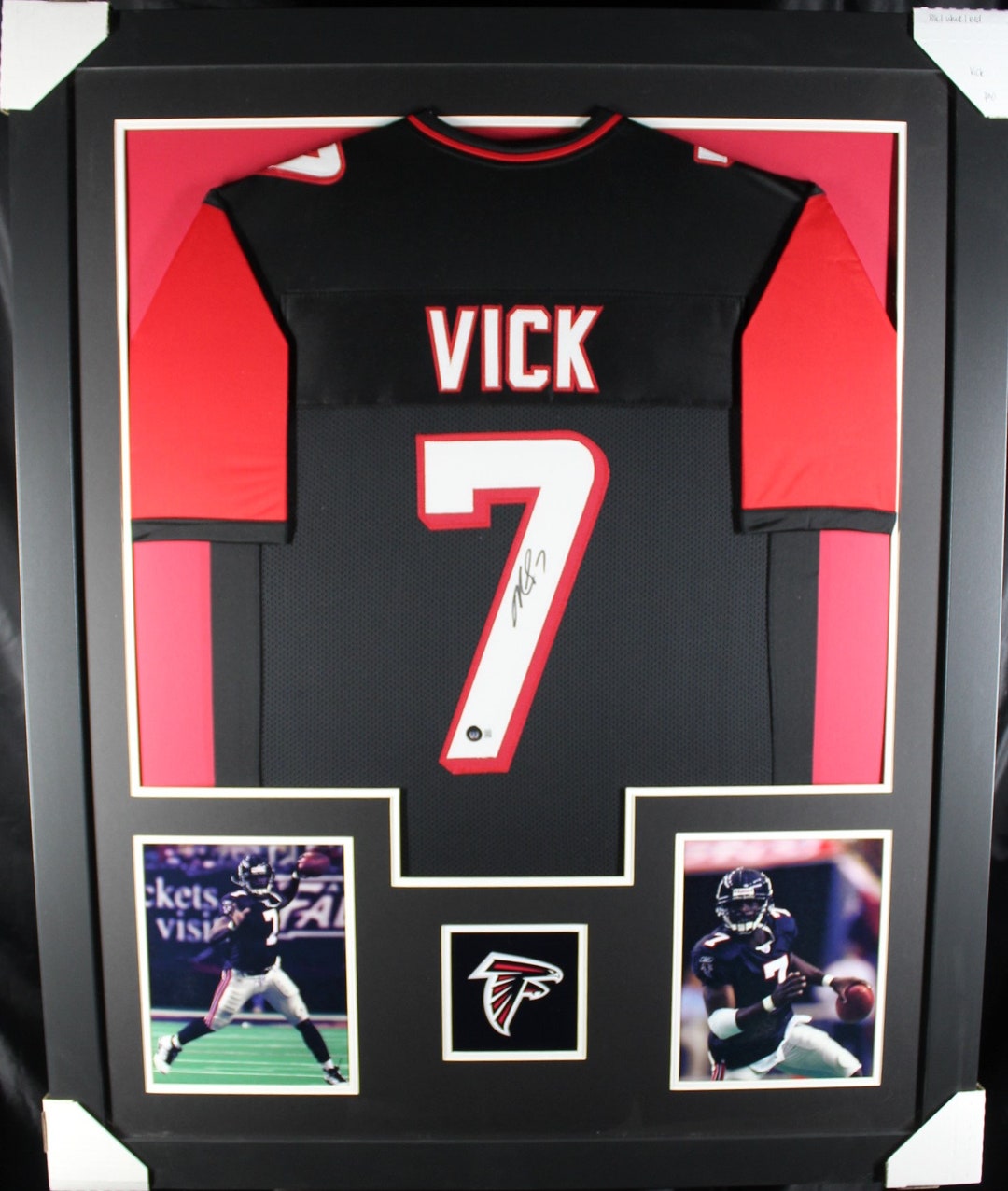 Michael Vick (atlanta Falcons Black Tower) Signed Autographed Framed ...