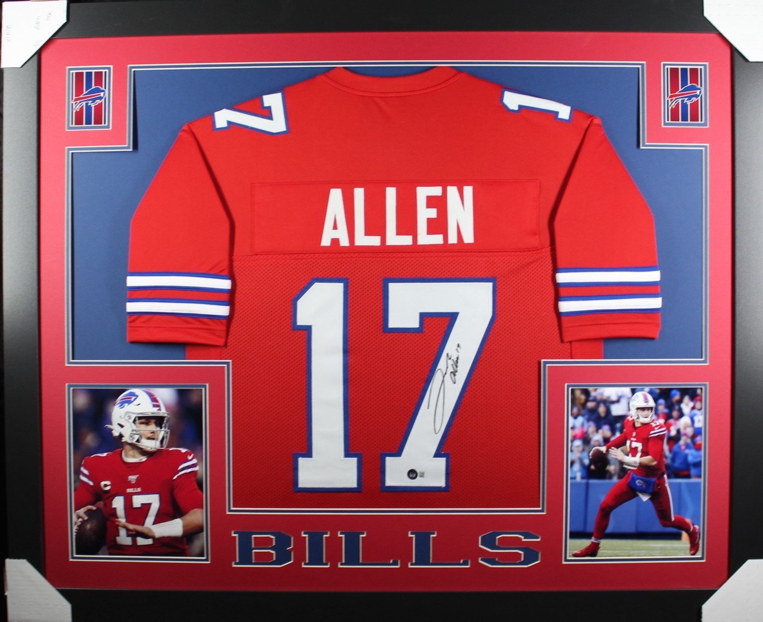 Josh Allen (buffalo Bills Red Skyline) Signed Autographed Framed Jersey ...