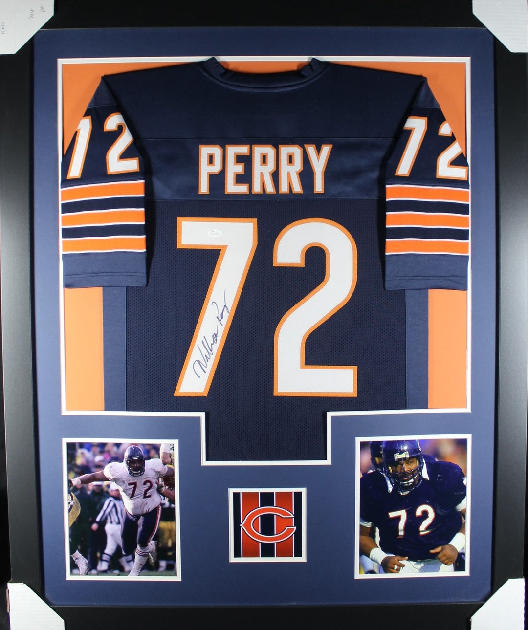 William "the Fridge" Perry (chicago Bears Navy Tower) Signed ...