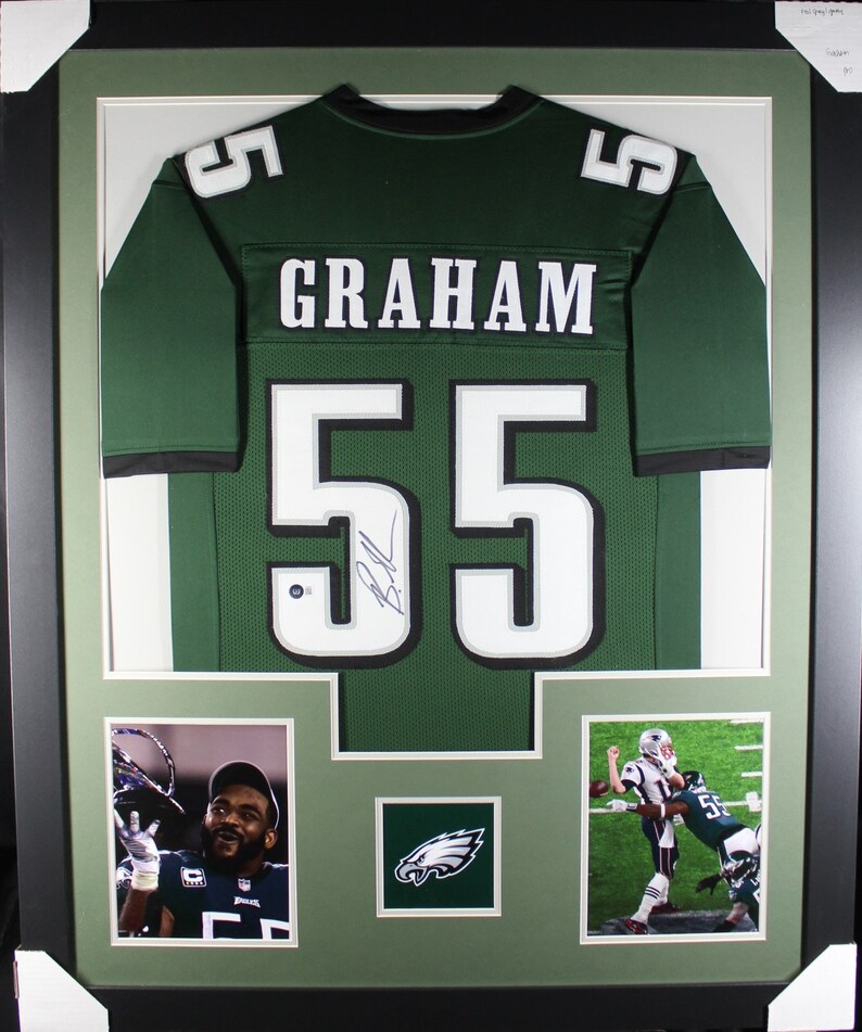 Brandon Graham philadelphia Eagles Green Tower Signed Autographed ...