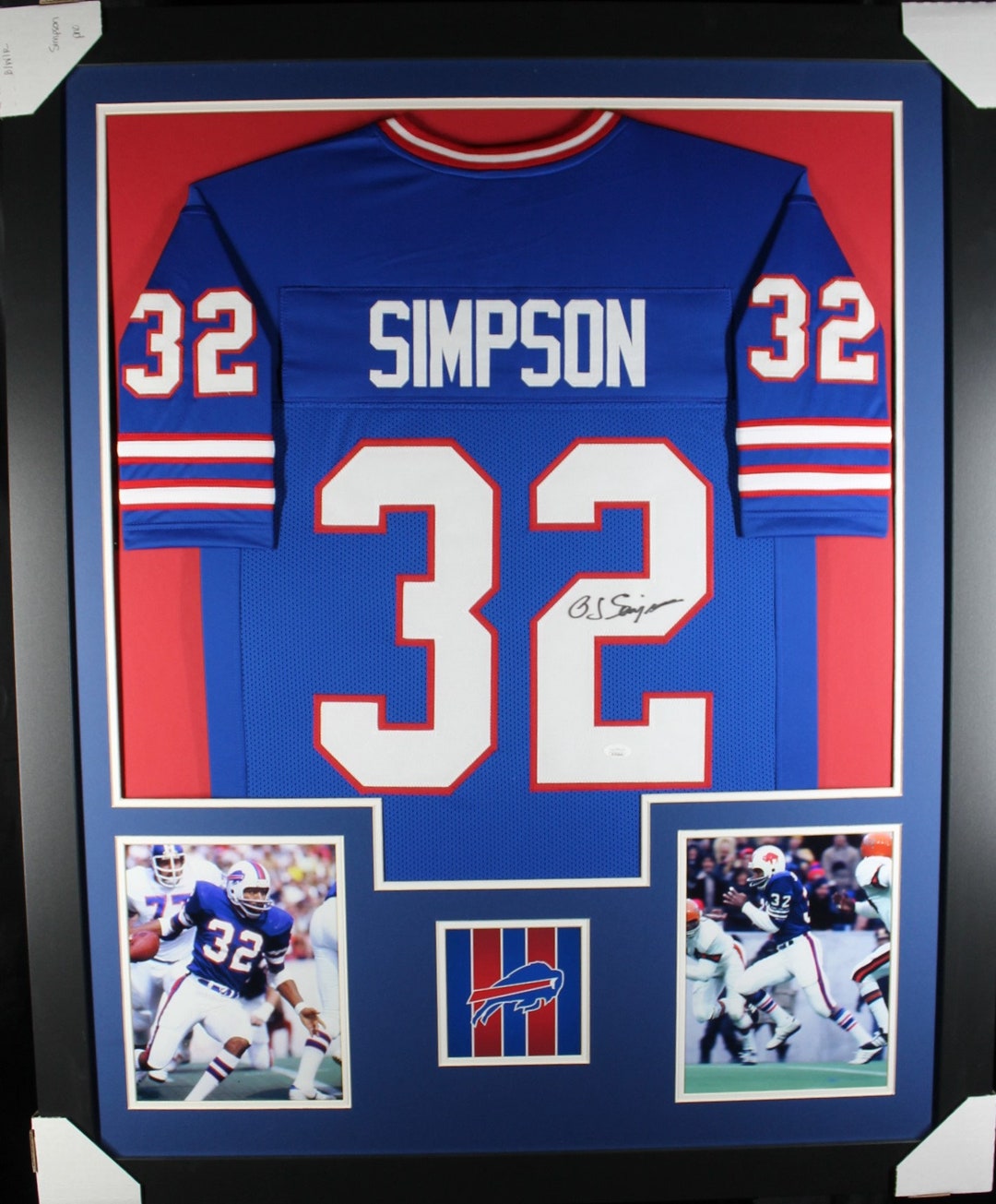 OJ Simpson buffalo Bills Blue Tower Signed Autographed Framed Jersey ...