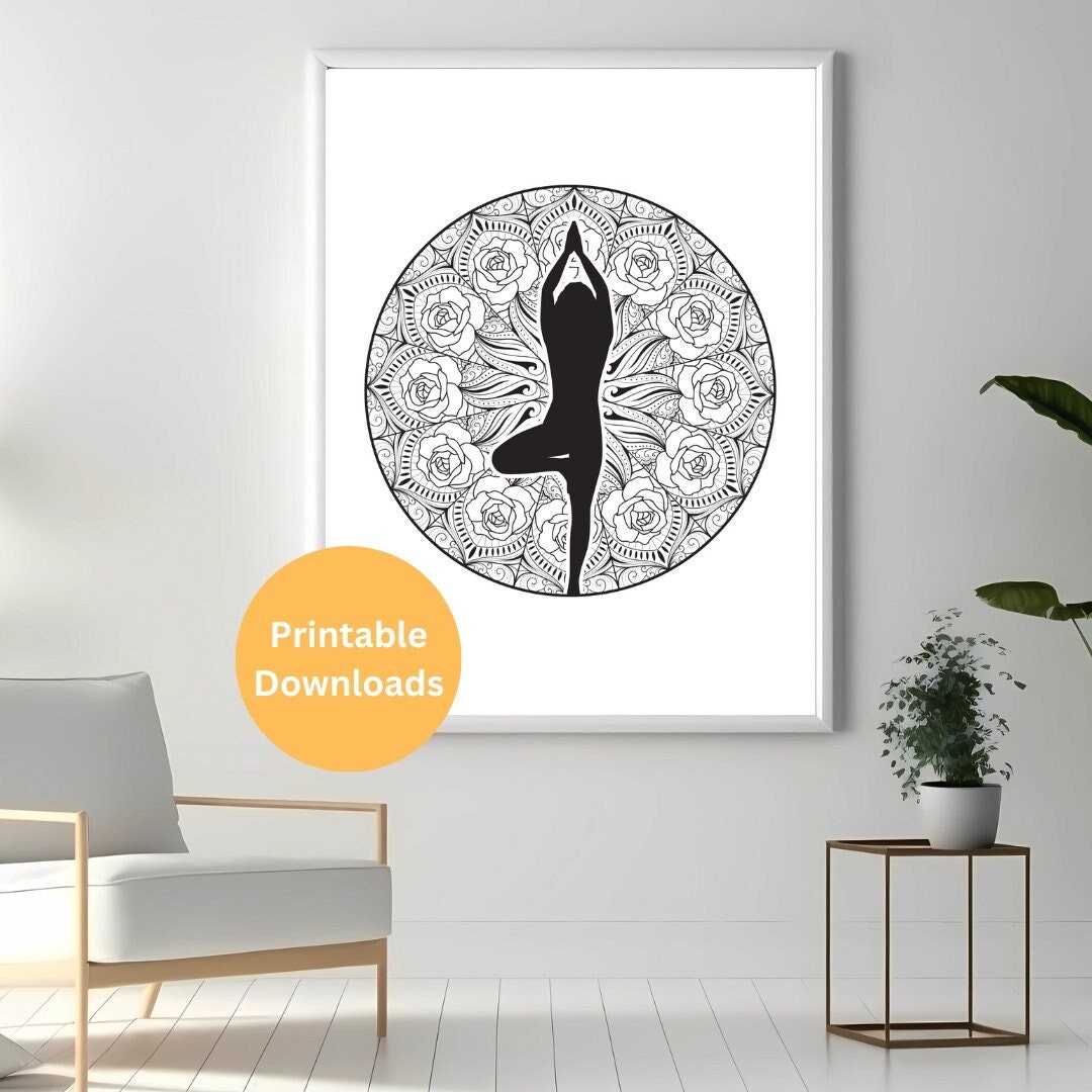 Yoga Art, Yogi, Yoga Pose, Yoga Print, Yoga Woman, Yoga Studio, Yoga ...