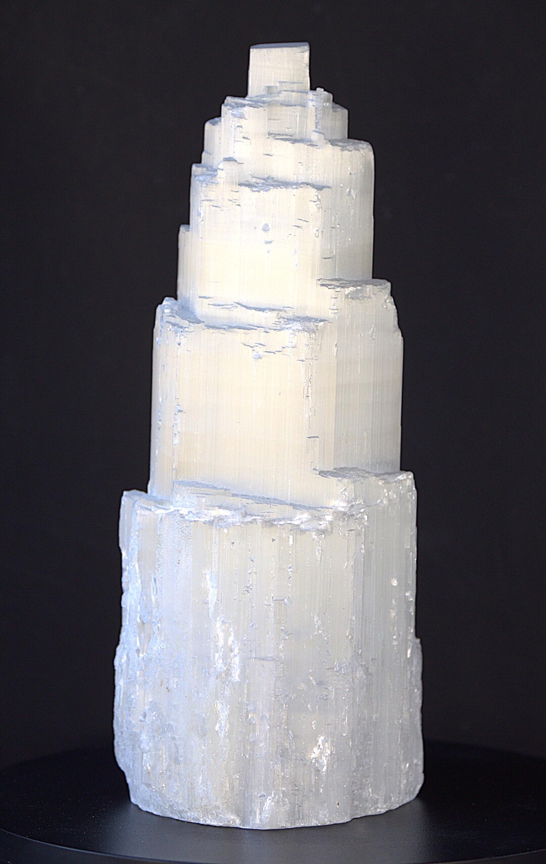 Selenite Tower Lamp: Natural Crystal Healing Light With Colored Bulbs ...