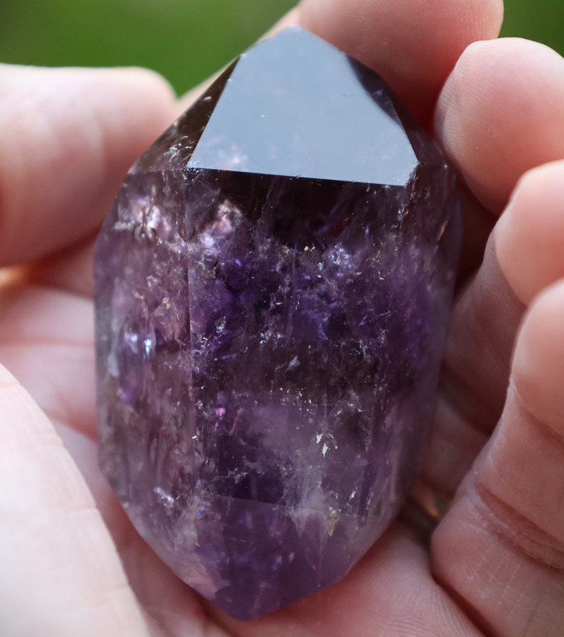 Cut & Polished Amethyst Crystal: Home Energy Cleansing, Meditation - Etsy