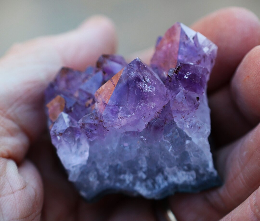 Amethyst Geode Cluster for Office Desk Decor, Amethyst Geode Cluster ...