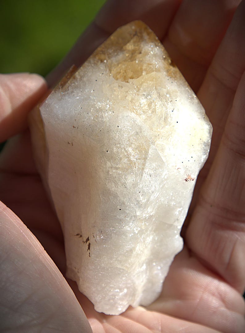 Natural Citrine Point: Abundance Crystal for Home Decor & Reiki - Etsy