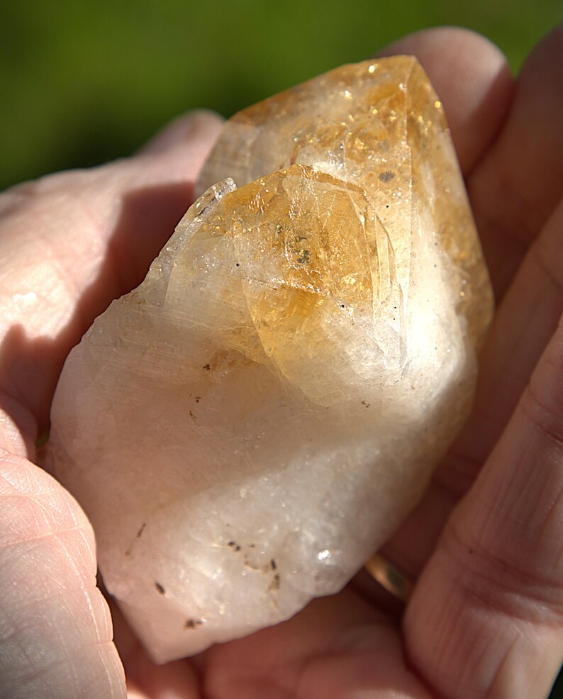 Natural Citrine Point: Abundance Crystal for Home Decor & Reiki - Etsy