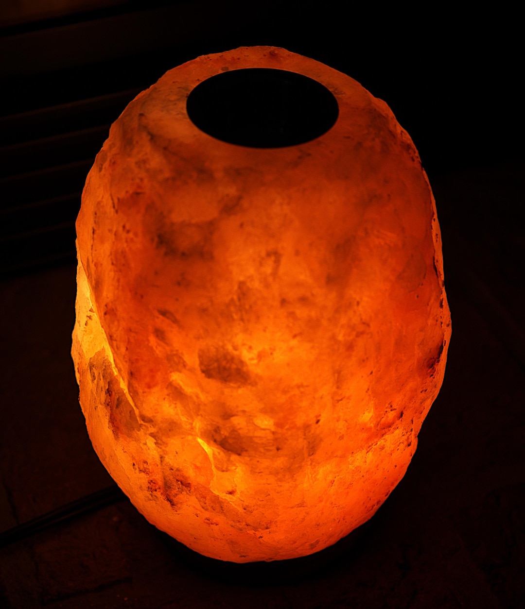 Authentic Himalayan Salt Lamp With Wooden Base for Essential Oils ...