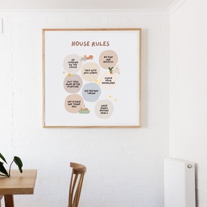 House Rules for Kids Printable Family House Rules Dos and Dont for Kids ...