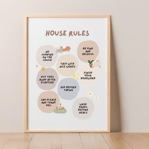 House Rules for Kids Printable Family House Rules Dos and Dont for Kids ...