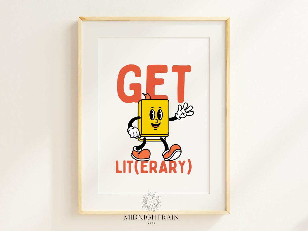 Printable Classroom Poster Get Literary Elementary School Library ...