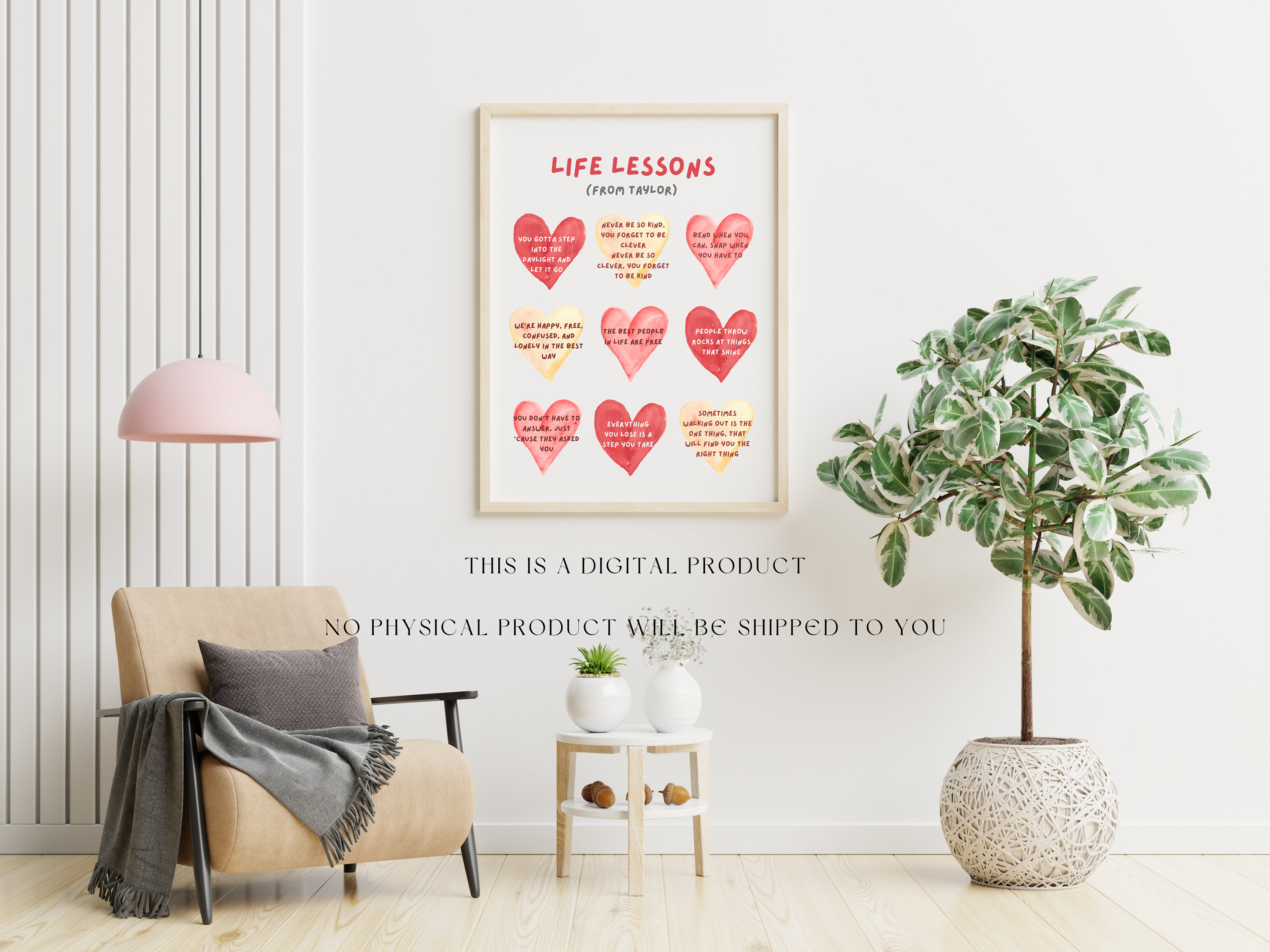 Life Lessons With Taylor Swift Lyrics Life Advice, Taylor Swift Wall Art, Affirmations, Swiftie ...