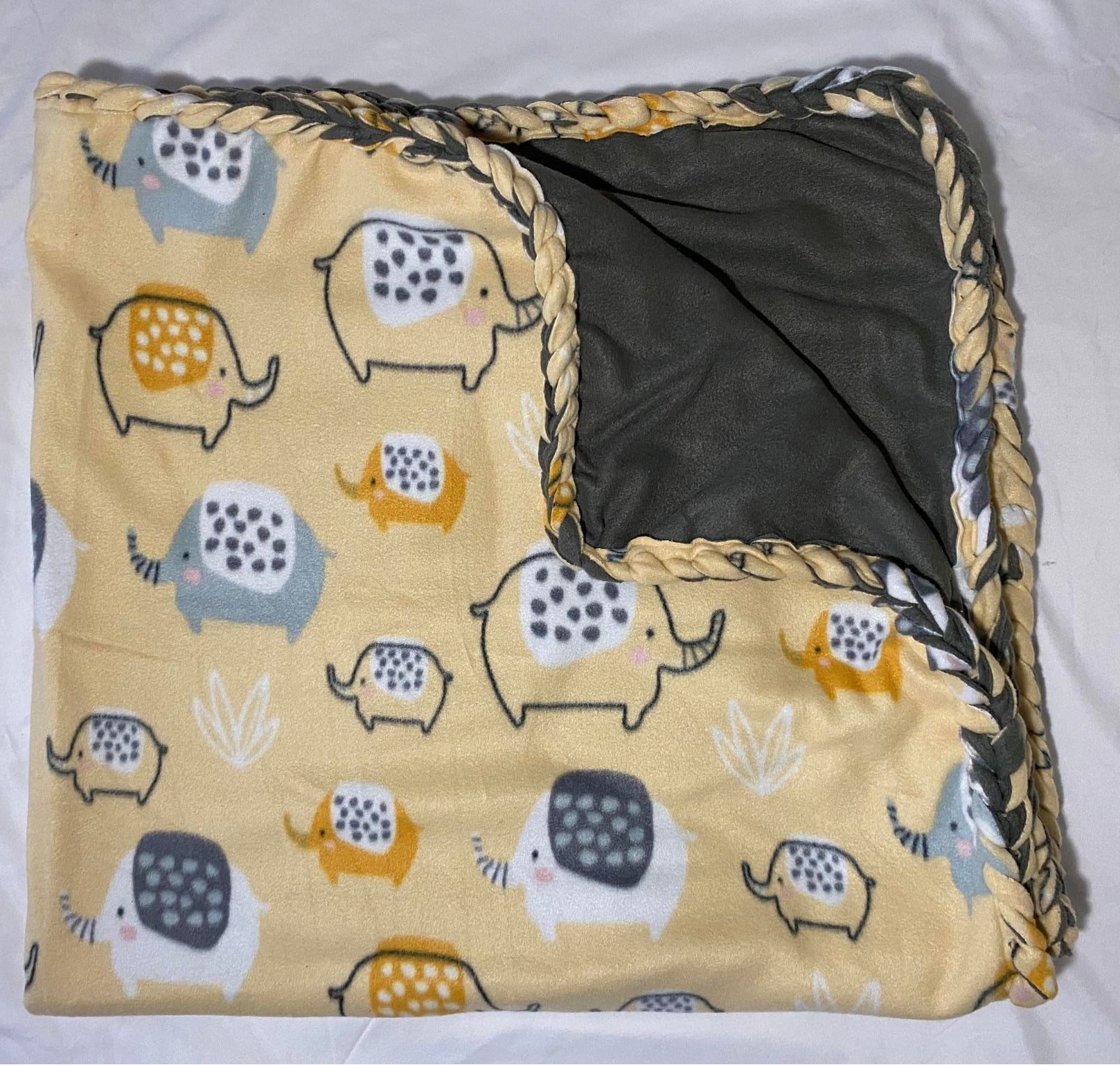 Fleece Tie Knot Blanket, Braided Blanket, Fleece Blanket, Children's ...