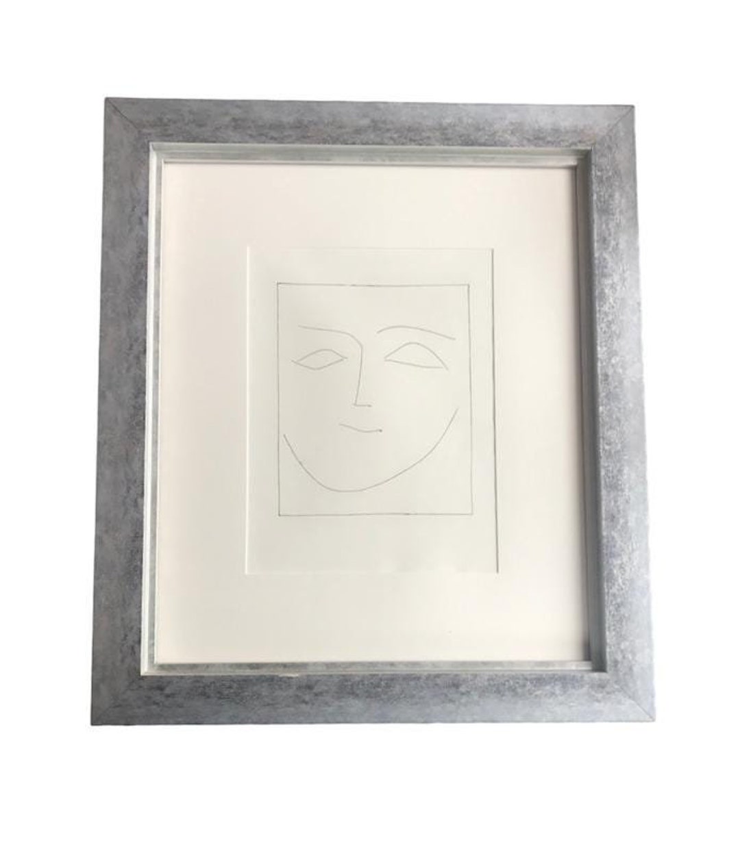 Pablo PICASSO, Square Head of a Half-smiling Woman - Etsy