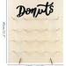 Large Donut Wall Display | Holds 20 Donuts | Rustic Wooden Doughnut ...