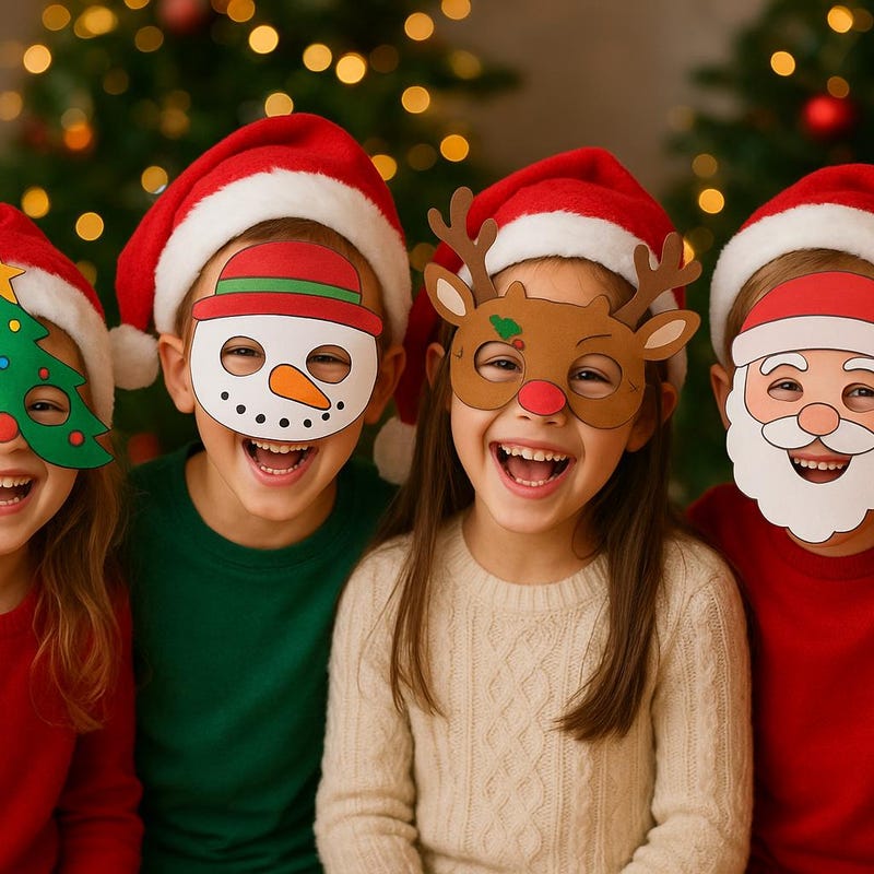 Christmas Masks - Etsy