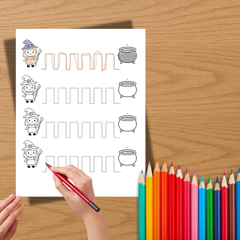 Halloween Tracing Worksheets | Preschool Fine Motor & Pre-writing ...