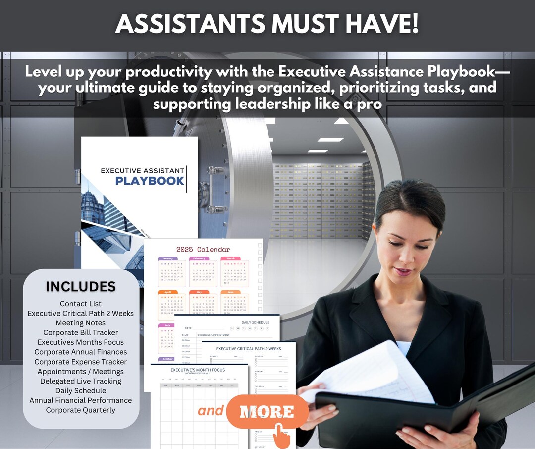 2025 Executive Assistant Playbook - Be on Top of Everything in One ...