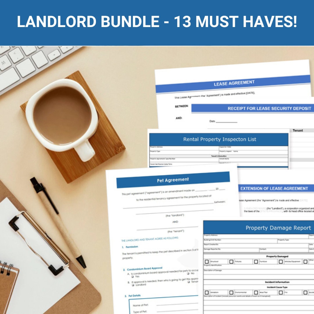 Landlord Bundle Get All You Need in One Bundle and CUSTOMIZE 13 Must ...