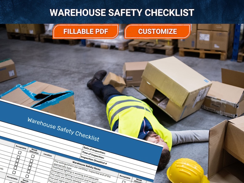PDF Fillable - 2026 Warehouse Safety Checklist - Customize Your ...