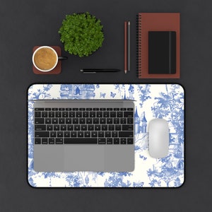 Desk Mat Aesthetic, Aesthetic Office Accessories, Toil De Jouy, Disney ...