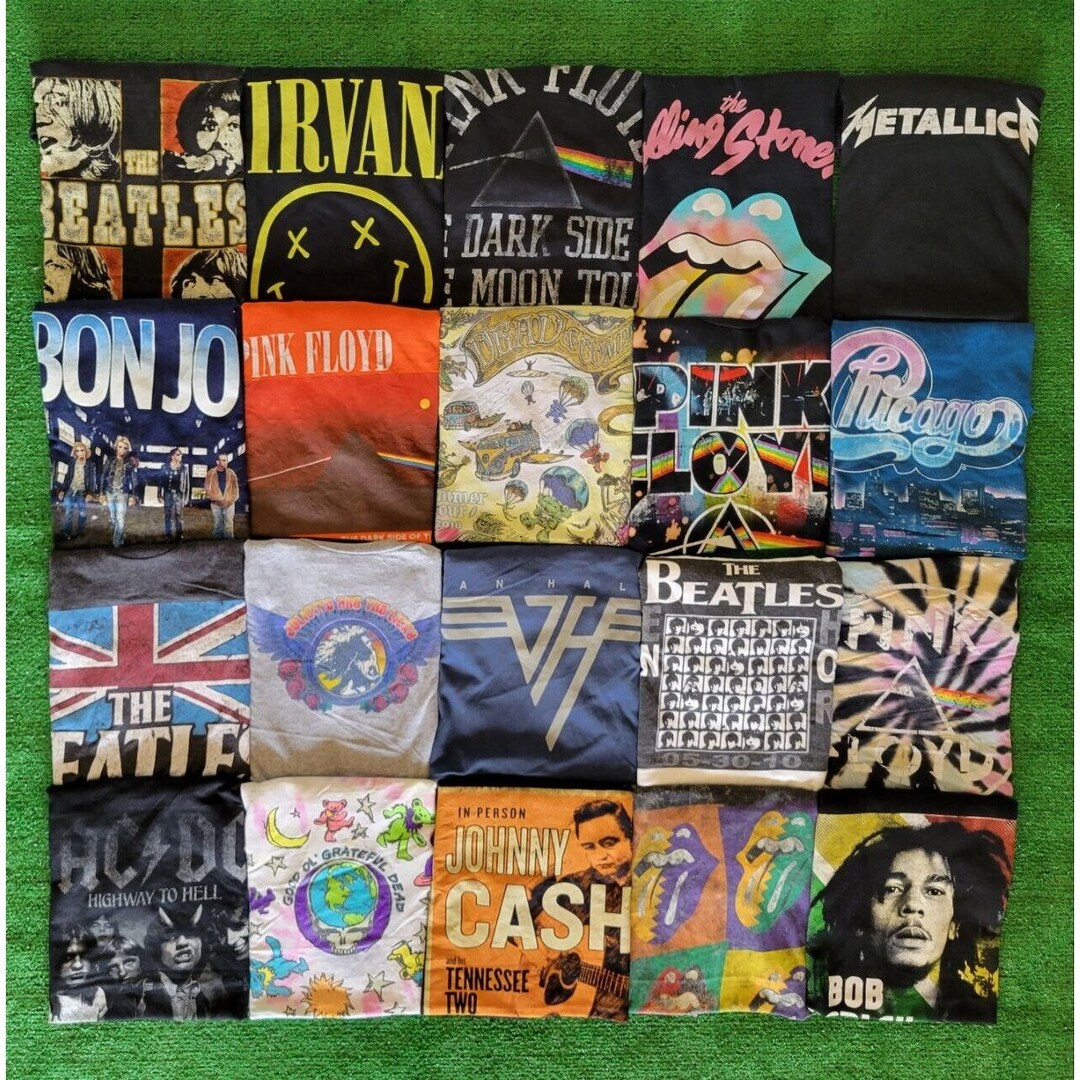 Vintage Style Music Rock Nirvana Rolling Stones Reseller Lot of 20 Mix ...