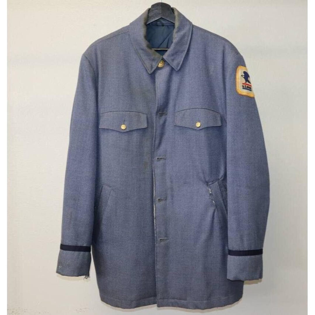 Vintage 60s USPS US Mail Letter Carrier Jacket Postal Service Uniform ...