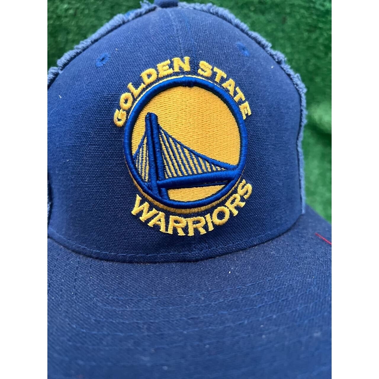 Vintage New Era 59fifty Cap NBA Golden State Warriors Blue Yellow Hat ...