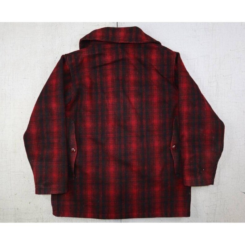 Vtg 70s WOOLRICH Mackinaw Plaid Hunting Jacket Wool Work USA Sz 40 - Etsy