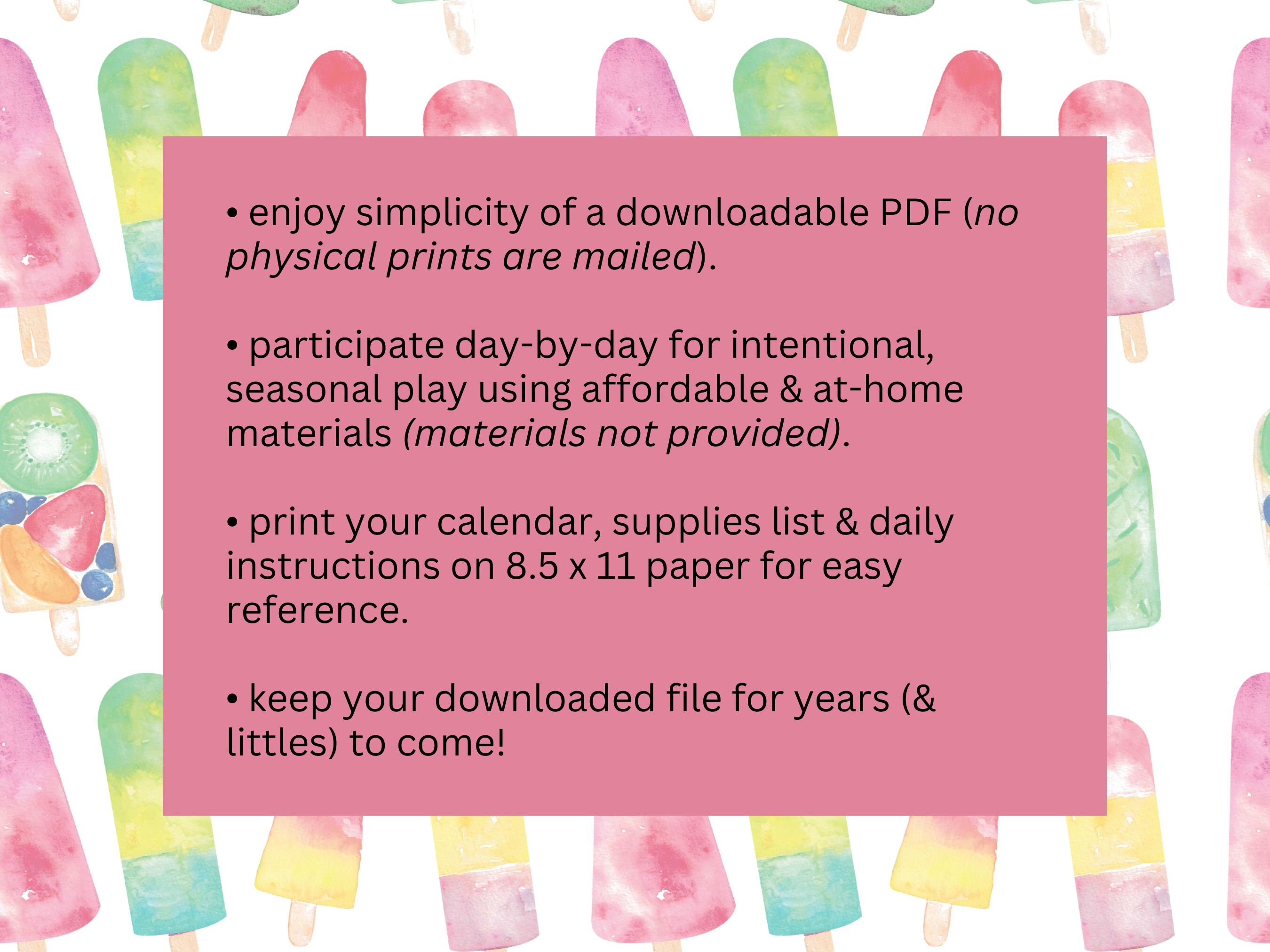 Printable Summer Activity Guide June Activities Father's Day Activities ...