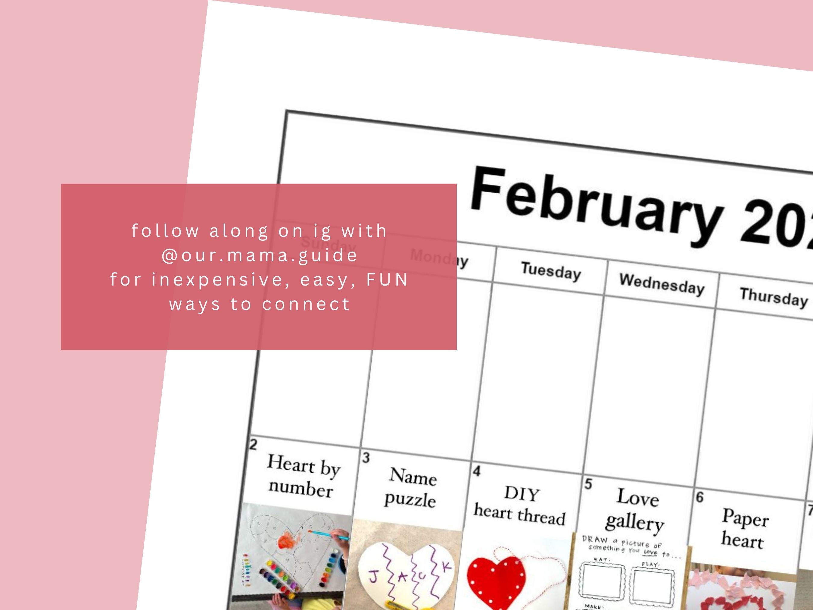 Printable Valentine's Activity Guide | February Arts & Crafts | Winter ...