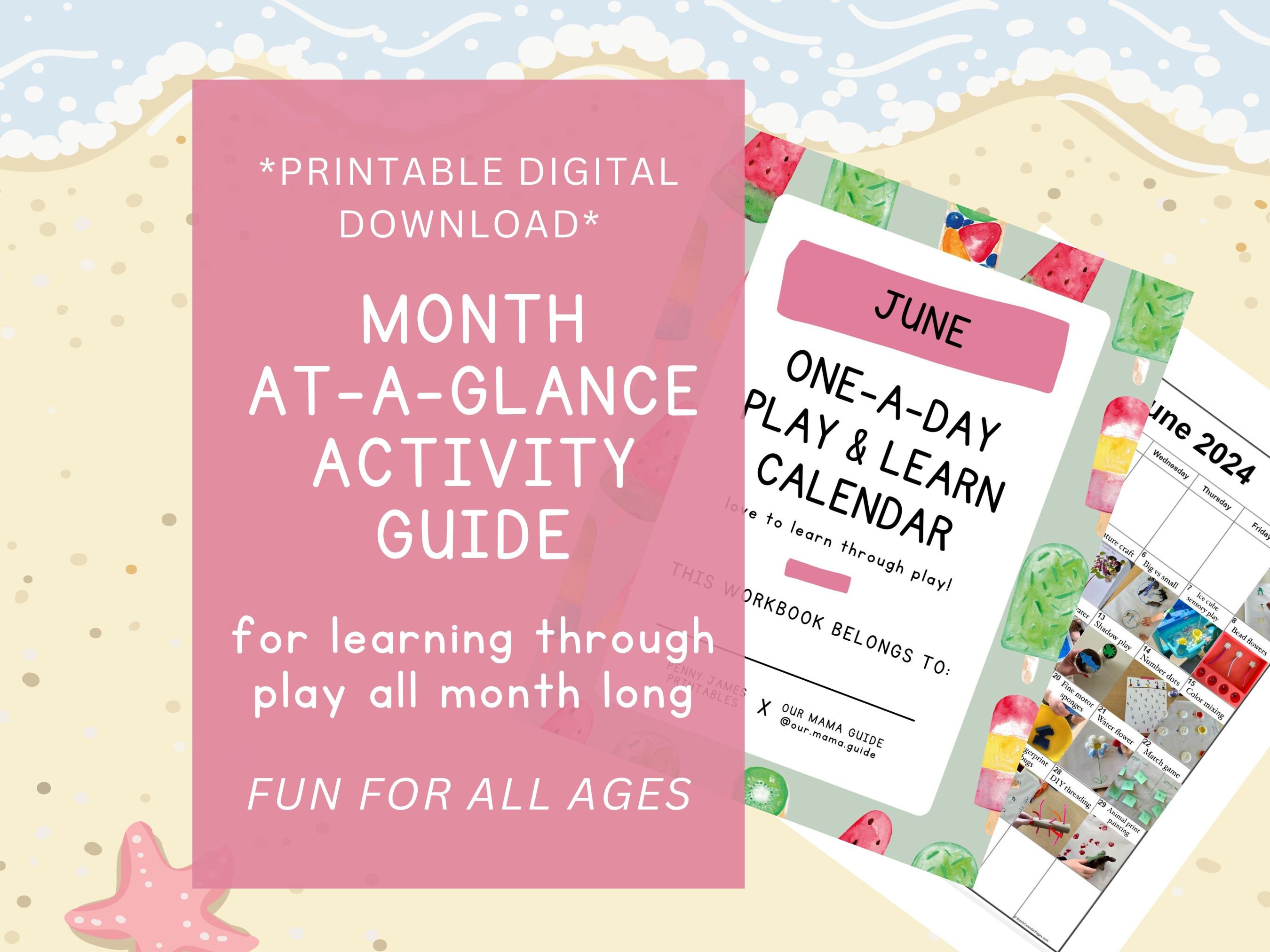 Printable Summer Activity Guide June Activities Father's Day Activities ...