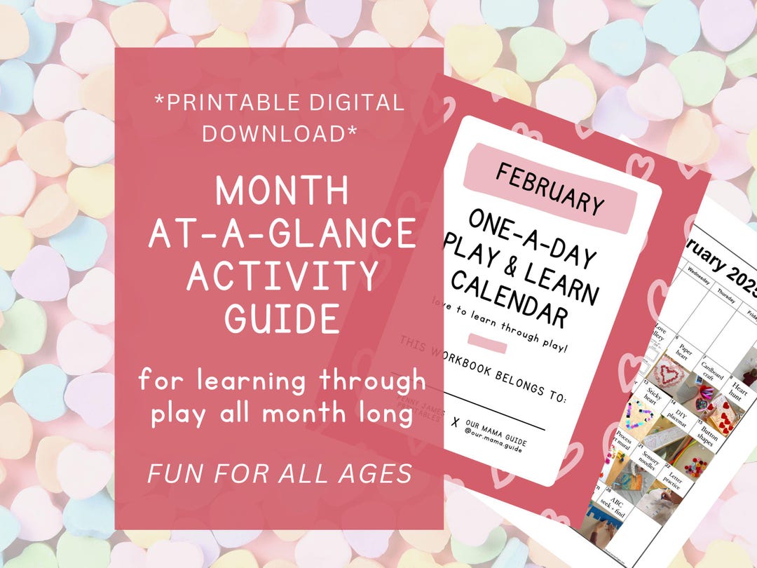 Printable Valentine's Activity Guide | February Arts & Crafts | Winter ...