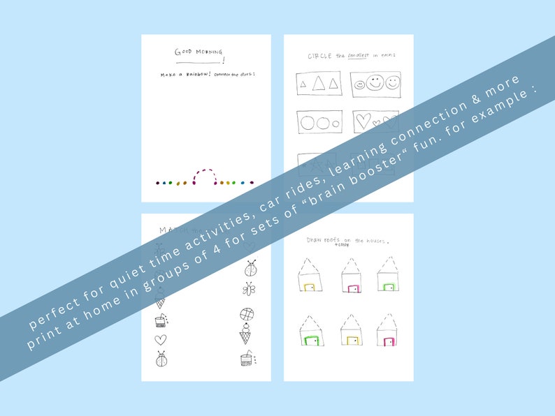 Printable Preschool Brain Booster Bundle | Kid's Workbook | Toddler ...