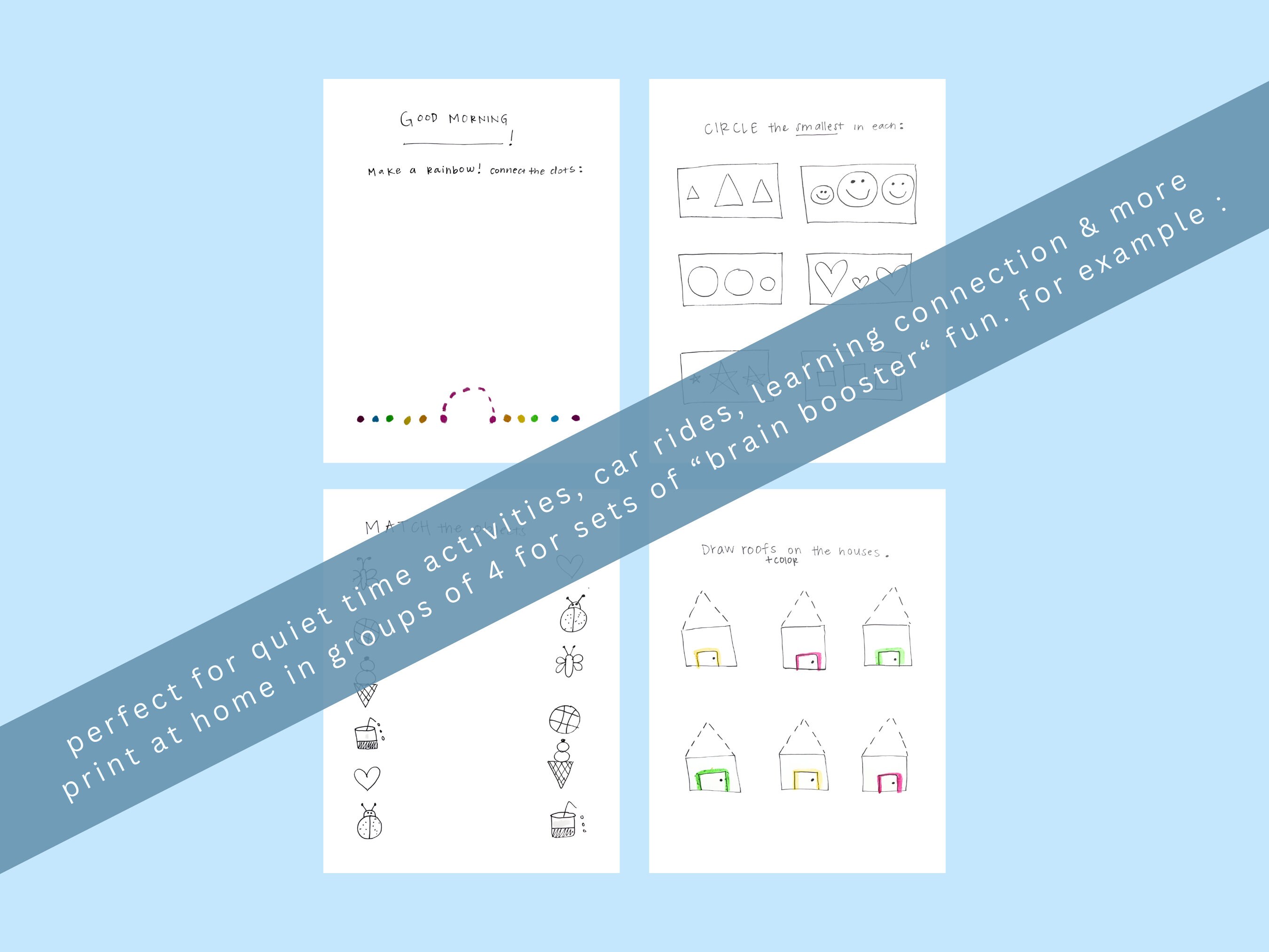 Printable Preschool Brain Booster Bundle | Kid's Workbook | Toddler ...