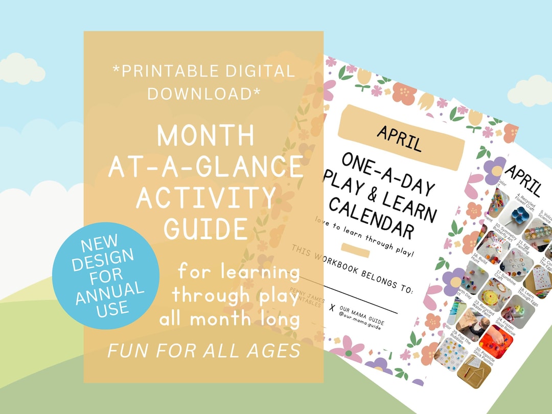 Printable Spring Activity Guide | April Activities | Easter Activities ...