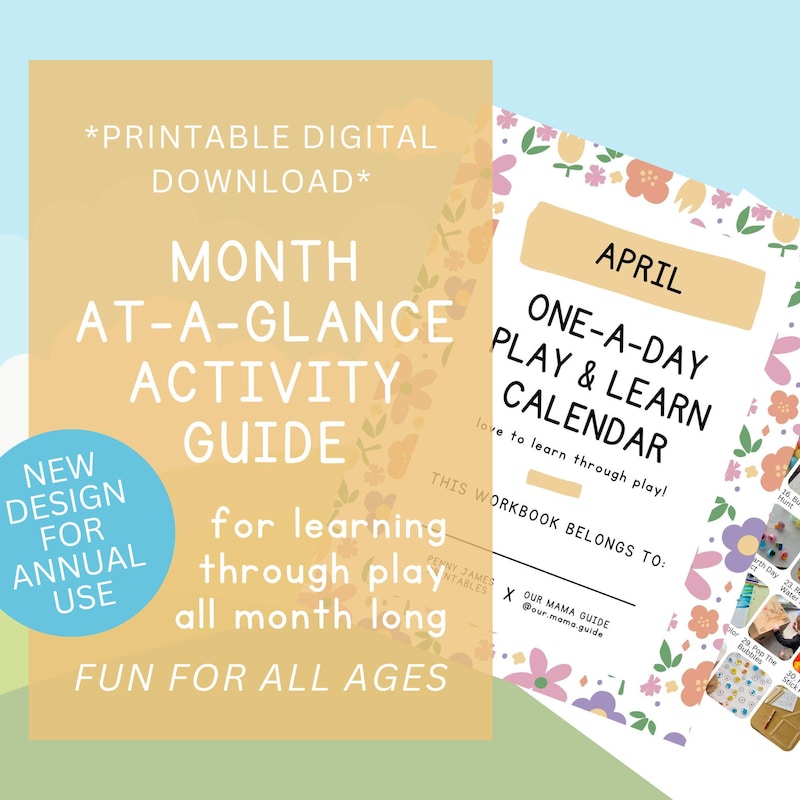 Learning Calendar - Etsy