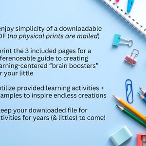 Printable Kindergarten Brain Booster Master List | How-to Guide ...